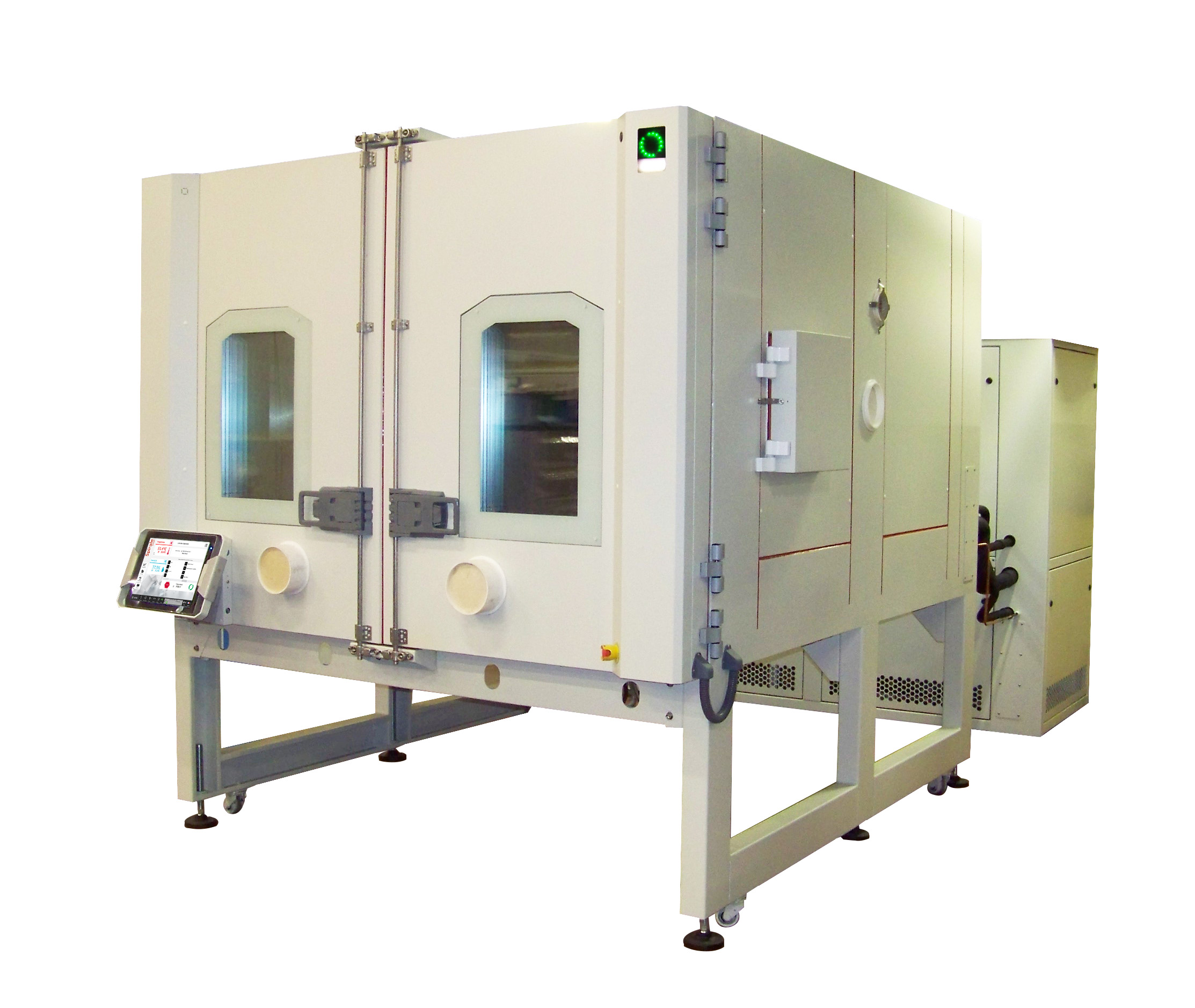 Combined vibration temperature, vibration and temperature test chamber ...